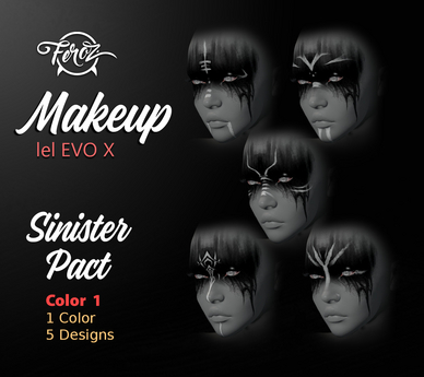 Second Life Marketplace - Feroz - MAKEUP - lel EVO X - Sinister Pact - Color 1